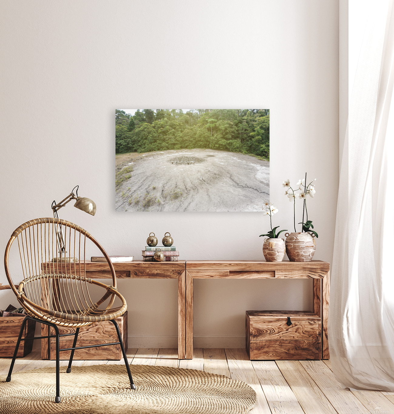 Lipad mud volcano in Tabin wildlife in Lahad Datu Sabah Borneo Malaysia ...