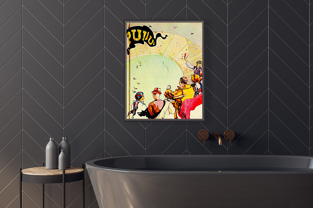 Vintage Ross Ade Stadium Art par Row One Brand