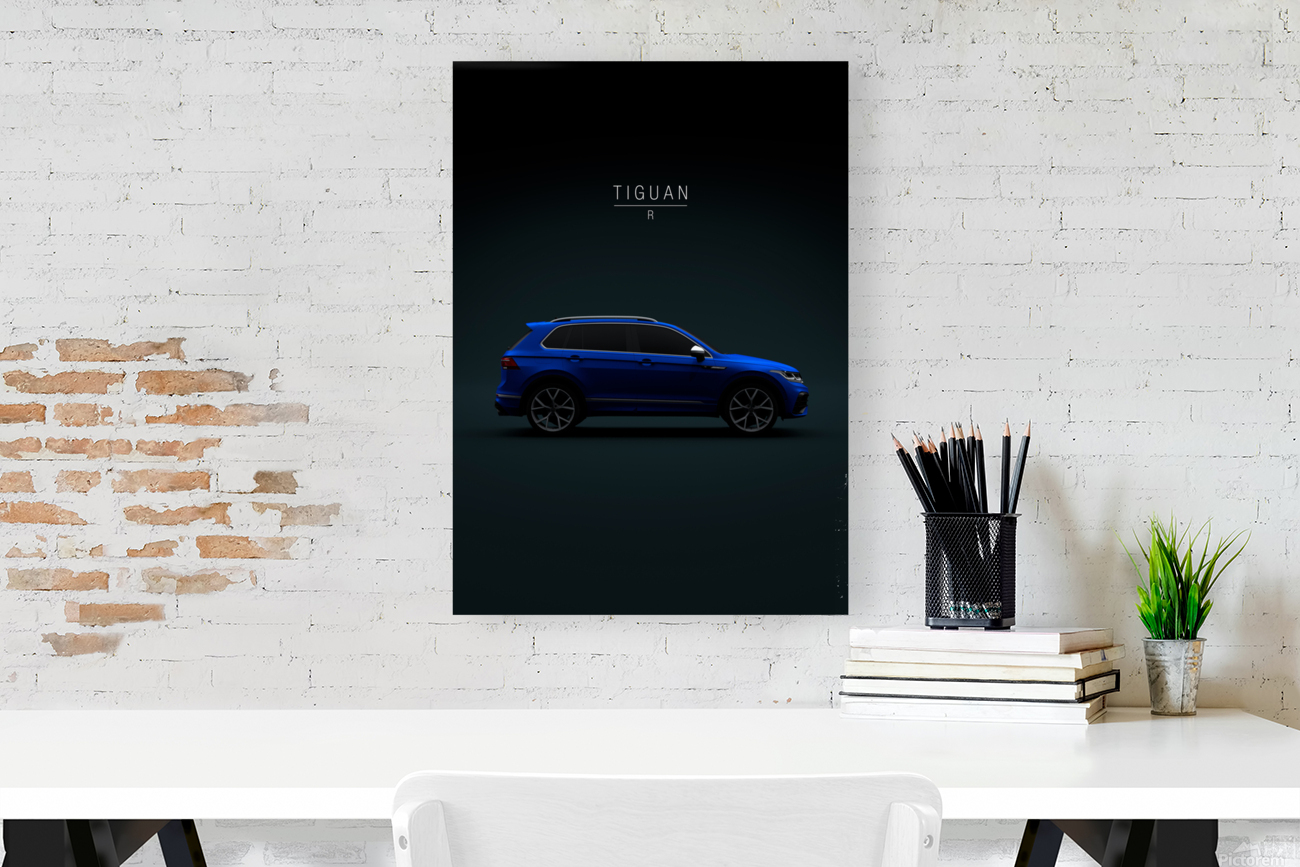 2021 Volkswagen Tiguan R Line - Lapiz blue by 21mxm Wall Art