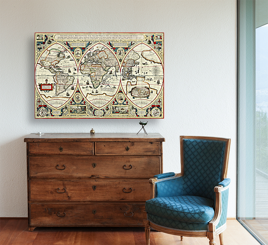 old map maps Mapa de Visscher de America del No 1682189884.5167 by ...