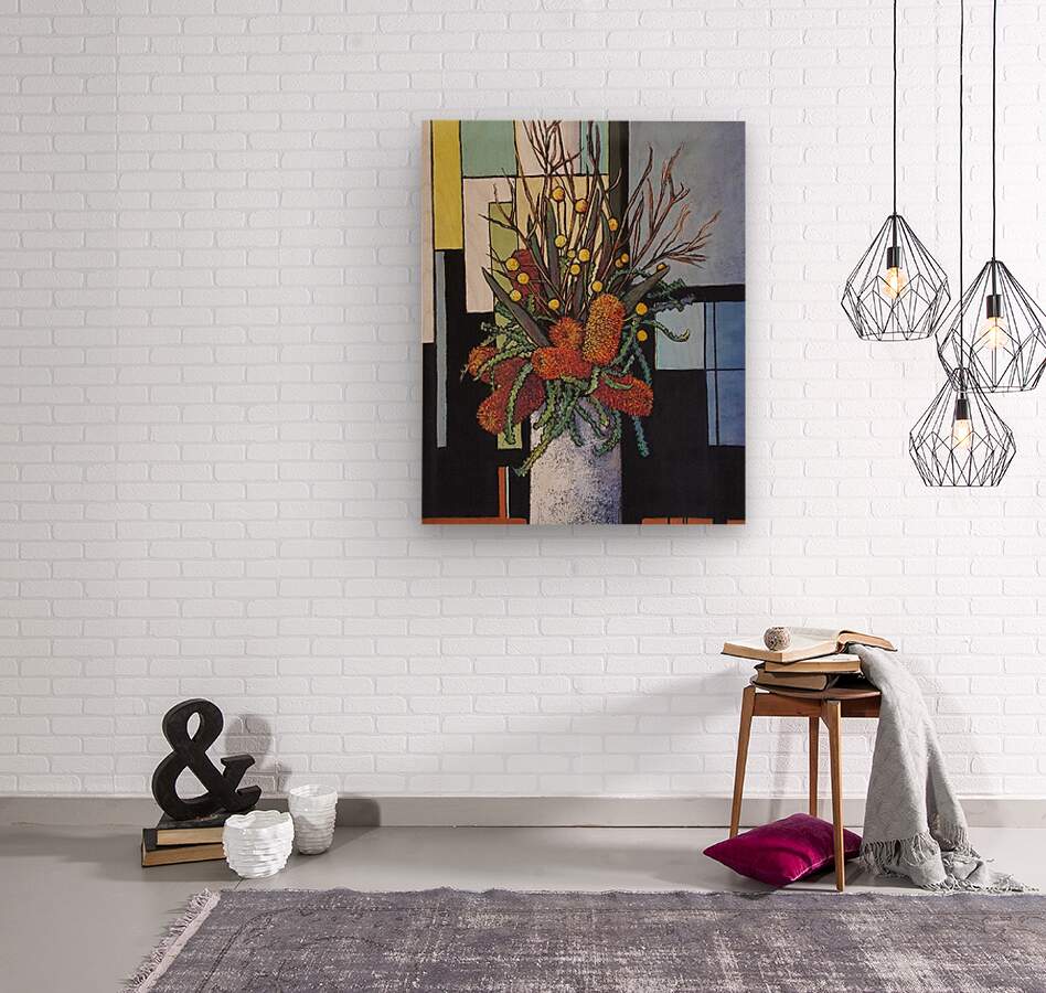 Banksia Billy Buttons by Helen Miles Wall Art
