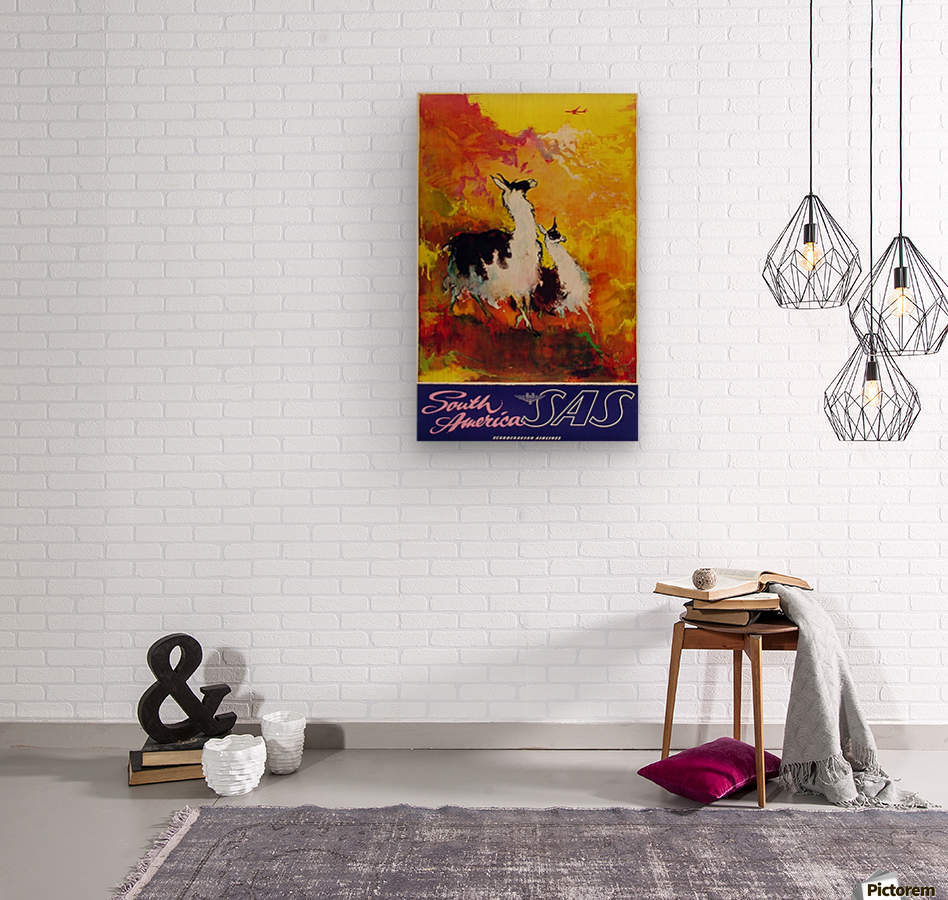 Scandinavian Airlines South America by SAS original advertising poster ...